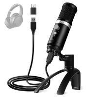 USB Microphone, FFUNX Computer Cardioid Condenser PC Gaming Mic with ...