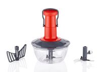 Tosaa Manual Press Fruit Vegetable Chopper, with 3 Stainless Steel ...