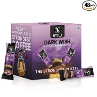 Bevzilla Dark Wish Dark Roast Strong Coffee Powder 48 Sachets Box ...