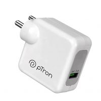 pTron Volta FC16 30W QC3.0 Smart USB Charger Compatible with VOOC ...