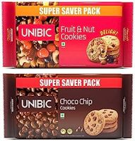 Unibic Choco Chip and Fruit n Nut Cookies Combo, 500g x 2 Offer on ...